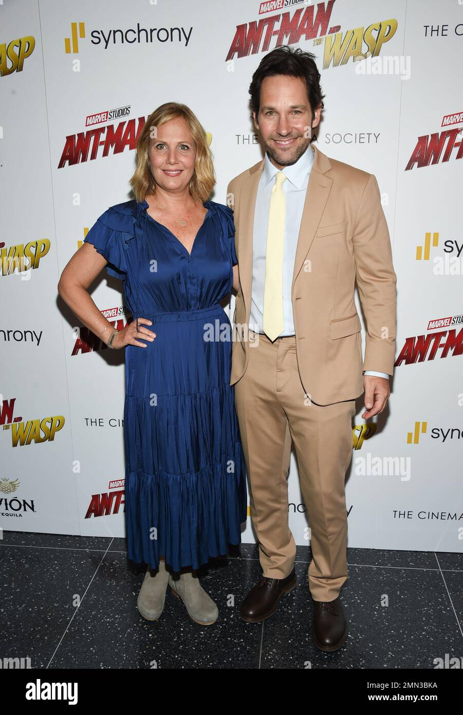 Actor Paul Rudd and wife Julie Rudd attend a special screening of "Ant ...
