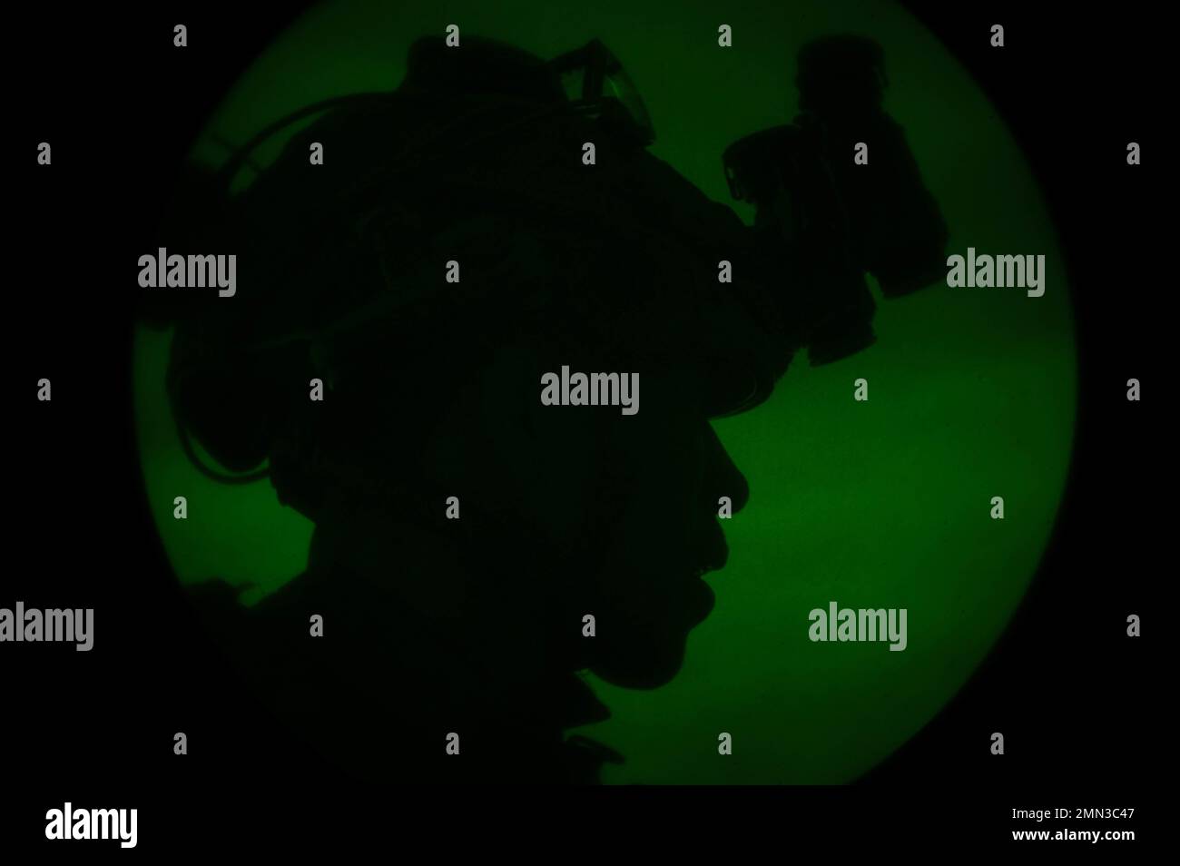 An operator participating in joint training between U.S. and Republic ...