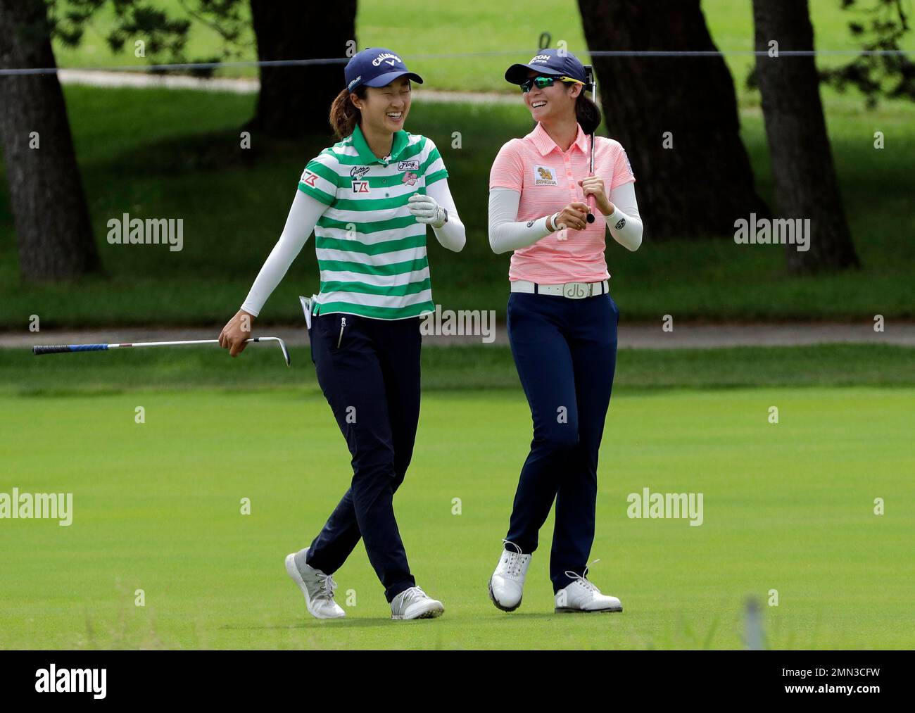 Yu Liu, left, of China, and Pannarat Thanapolboonyaras, of Thailand ...