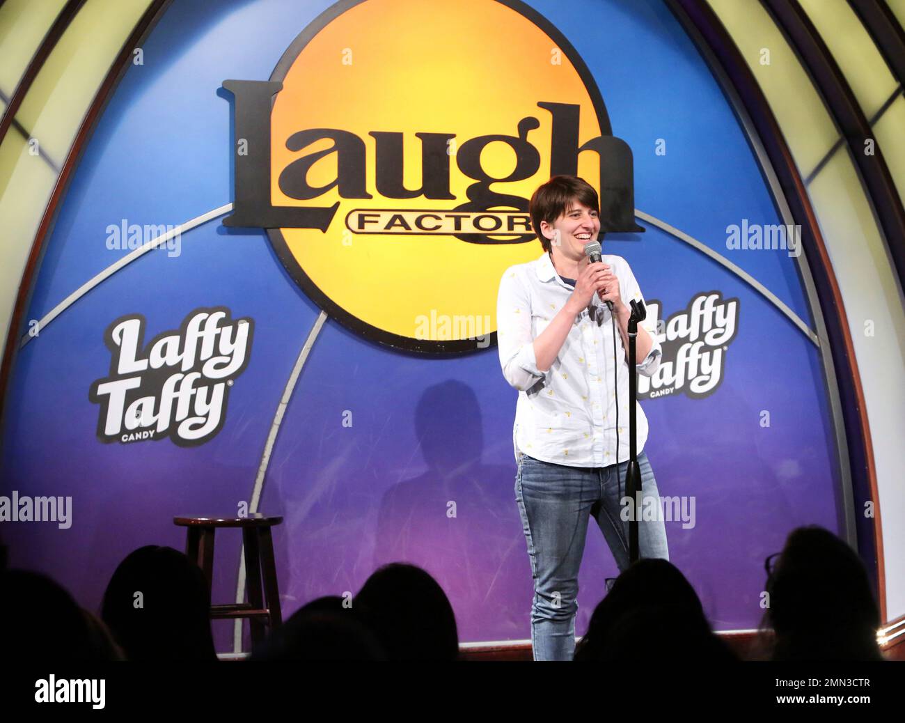 Joanna Goslin performs at Laffy Taffy's search for its first ever Chief ...