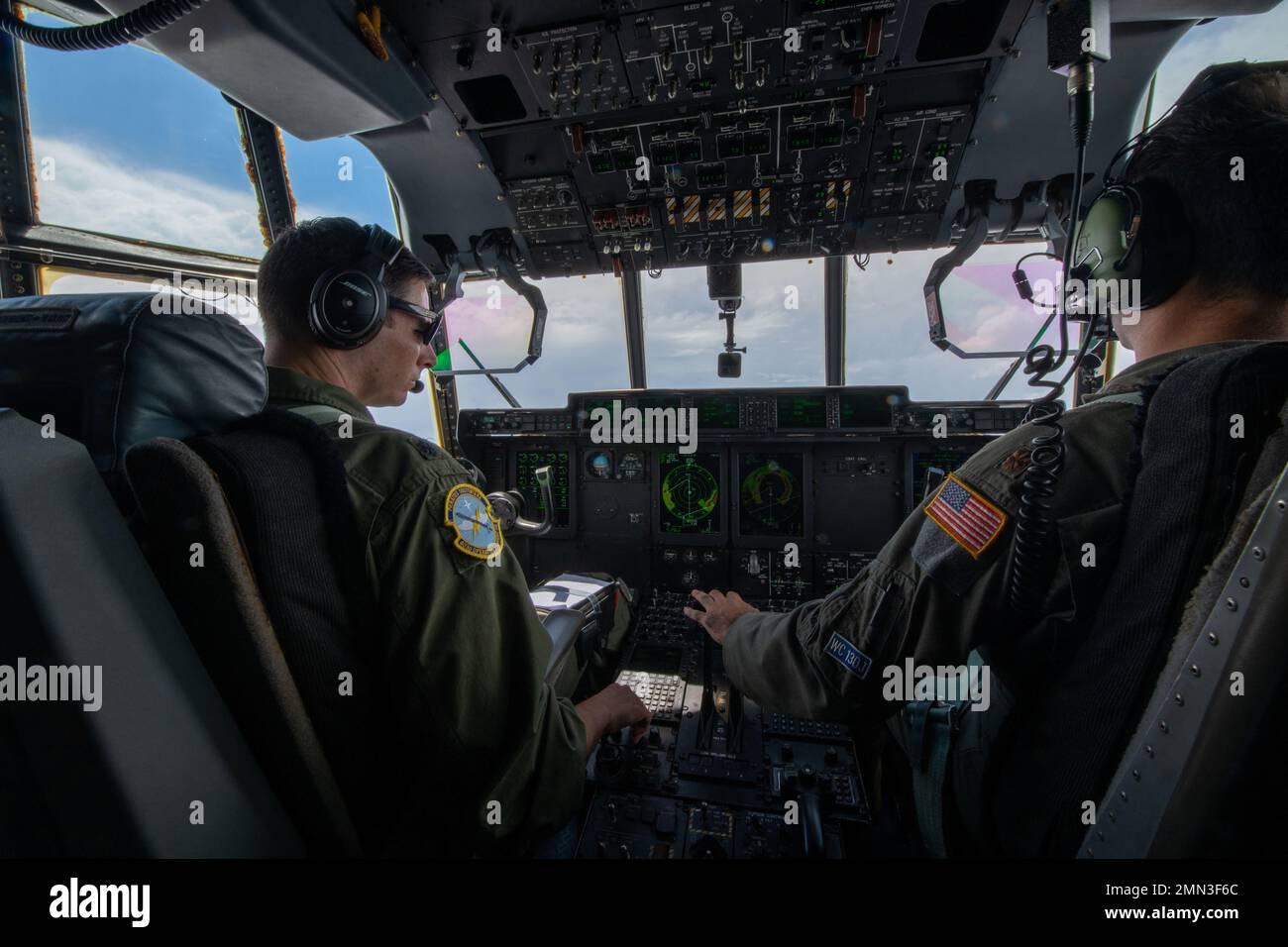 Lt. Col. Dave Gentile, 53rd Weather Reconnaissance Squadron aircraft ...