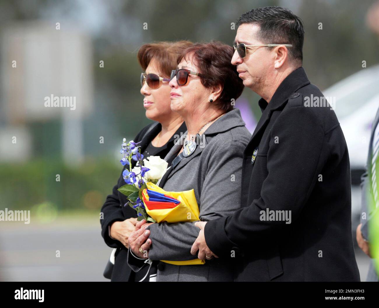 Guadalupe Bravo, center, mother of photojournalist Paul Rivas arrives ...