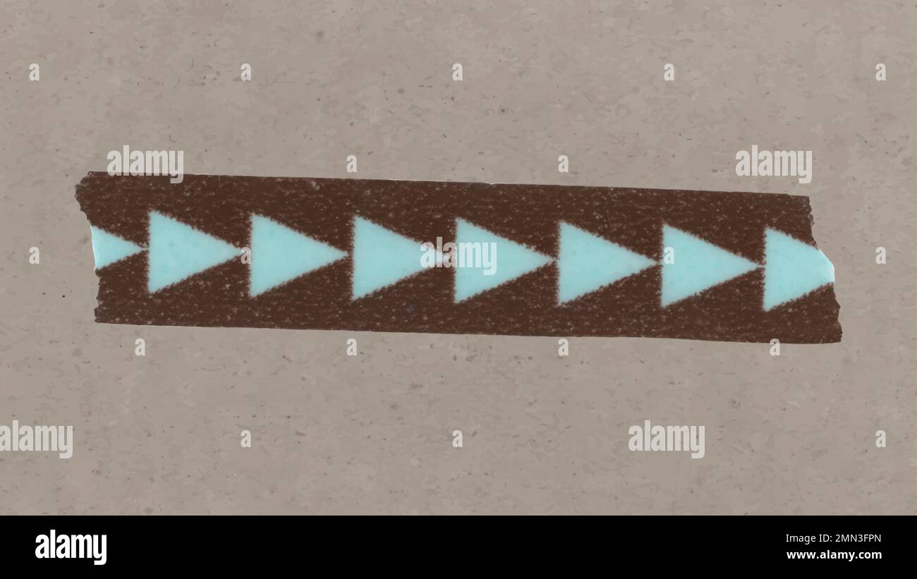 Brown washi tape clipart, abstract pattern design vector Stock Vector ...