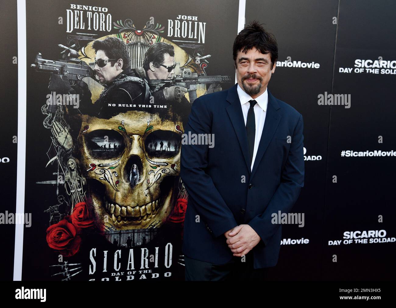 Benicio Del Toro, a cast member in "Sicario: Day of the Soldado," poses ...