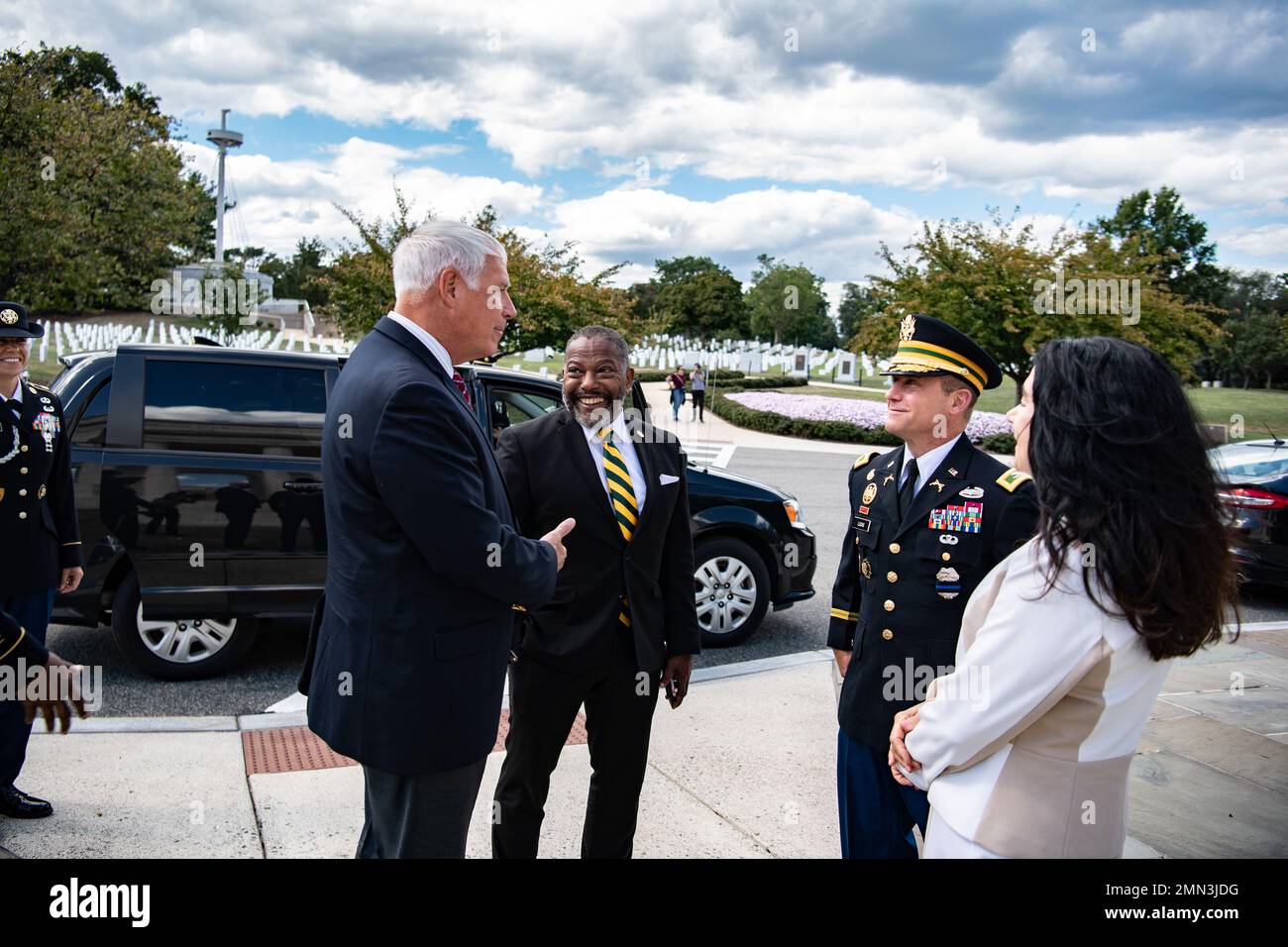 Karen Durham-Aguilera (right), executive director, Army National ...