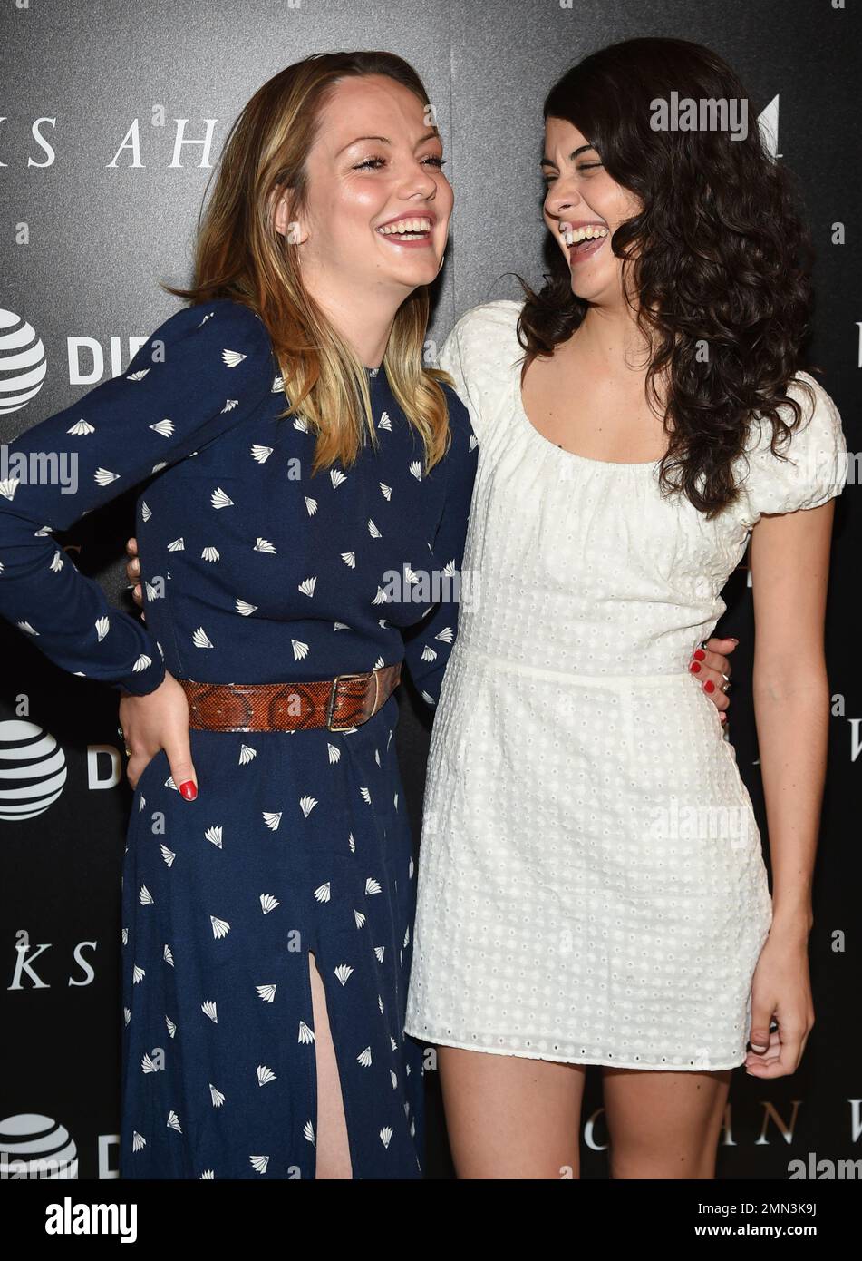 Actors Emily Meade, left, and Sofia Black-D'Elia attend a special ...