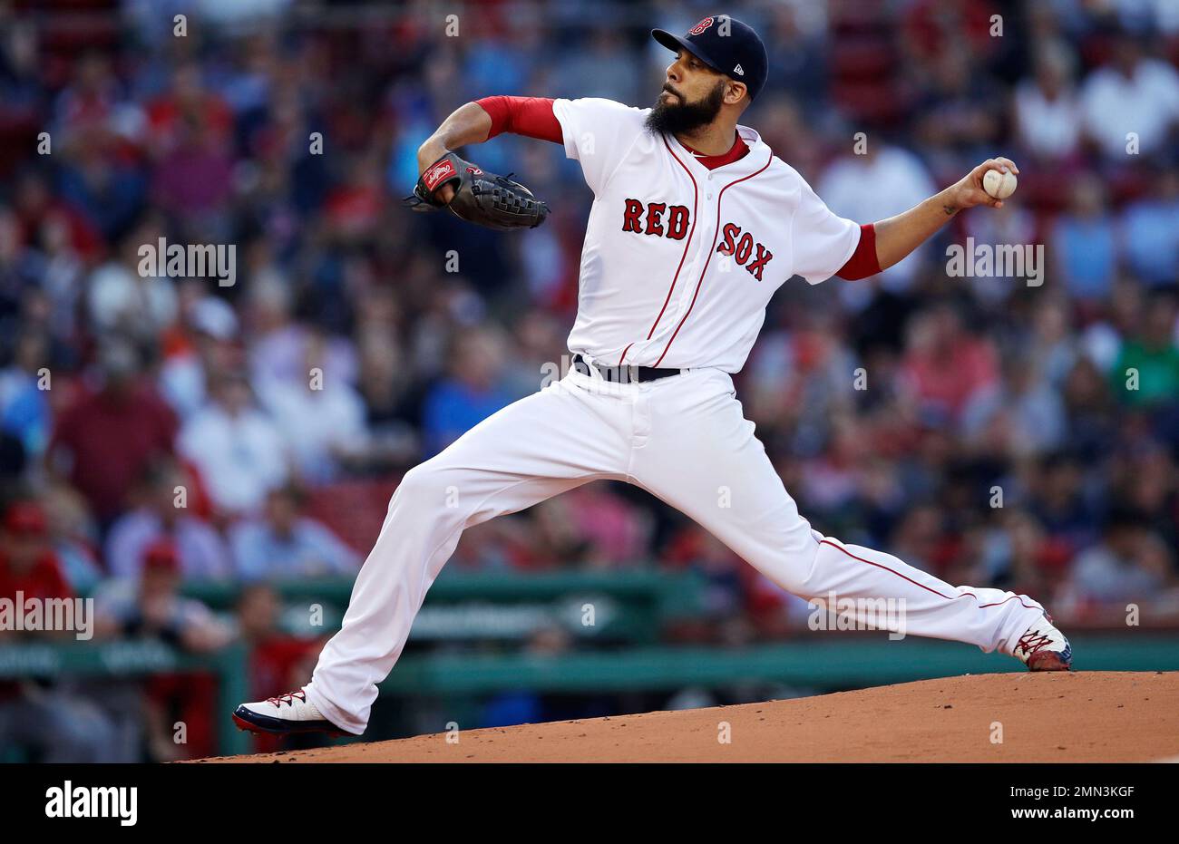 Boston Red Sox starting pitcher David Price delivers during the first ...