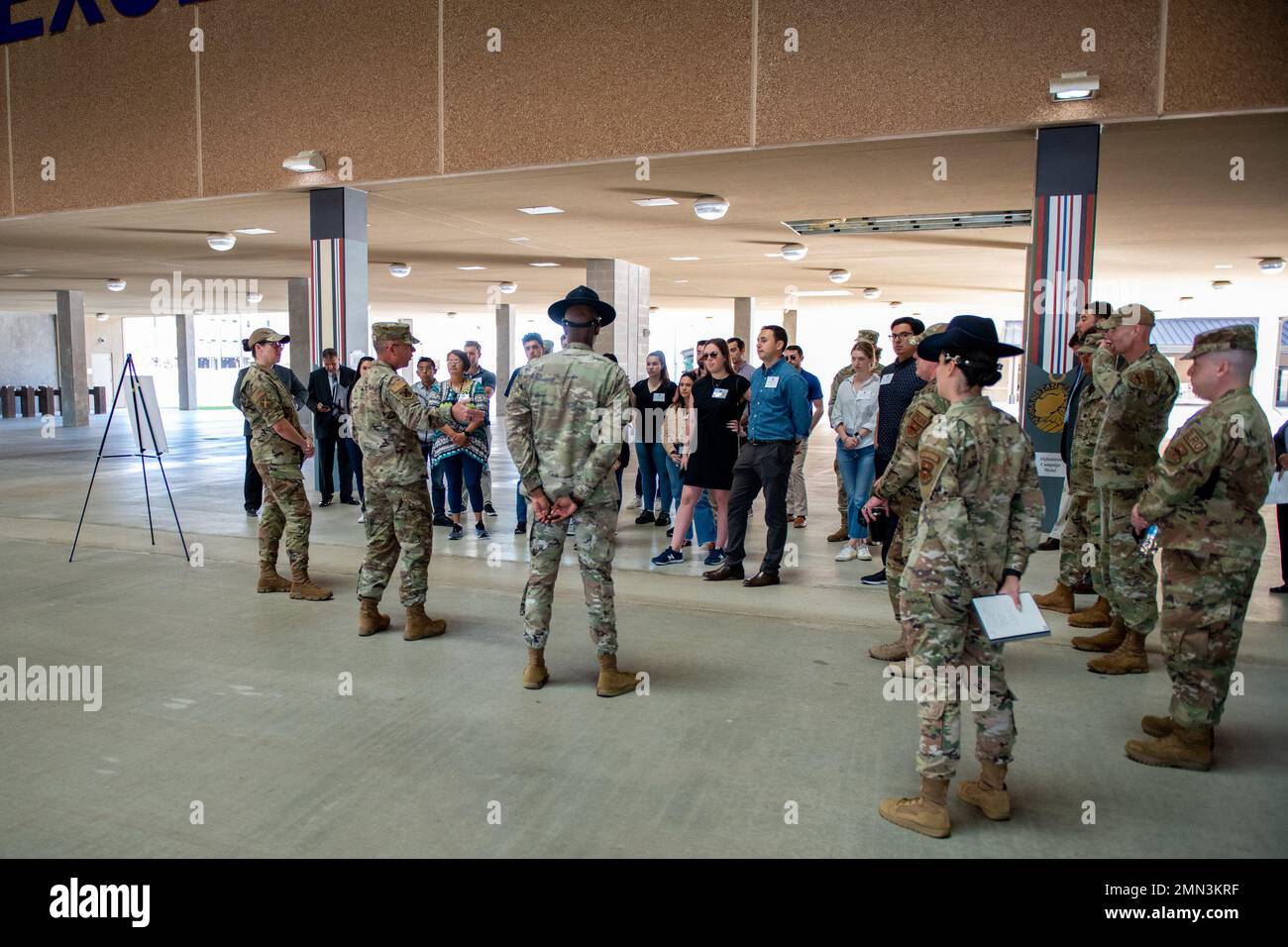 737th Training Group leadership briefs the Texas 23rd Congressional ...