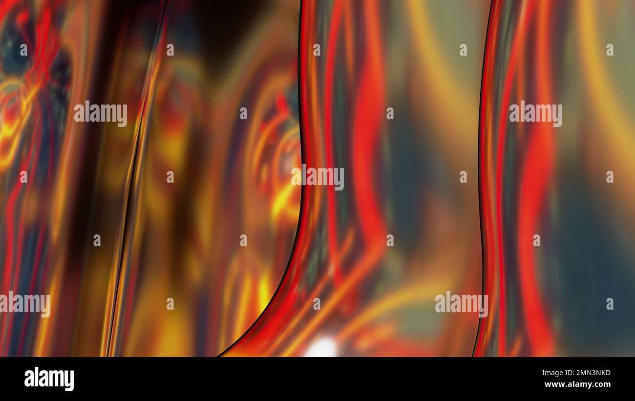 fiery red top-to-bottom metal streamlines abstract, dramatic, modern ...