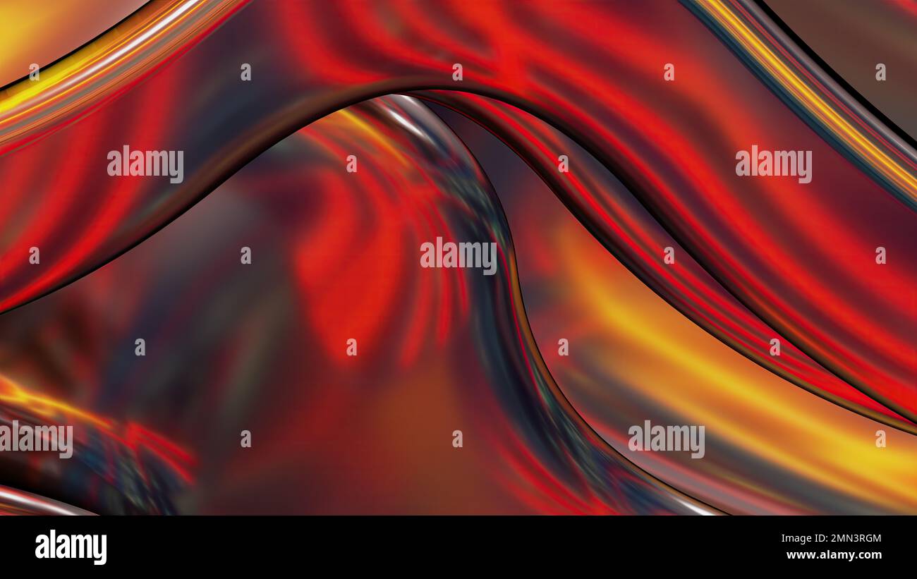 fiery red large undulating beautiful metal plate abstract dramatic ...