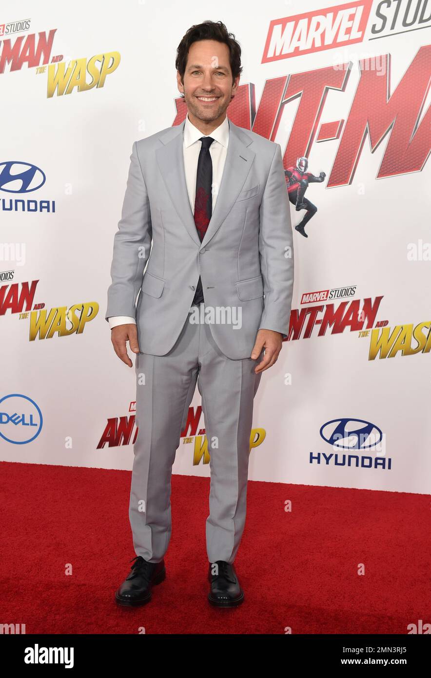 Paul Rudd arrives at the Los Angeles premiere of "Ant-Man and the Wasp ...