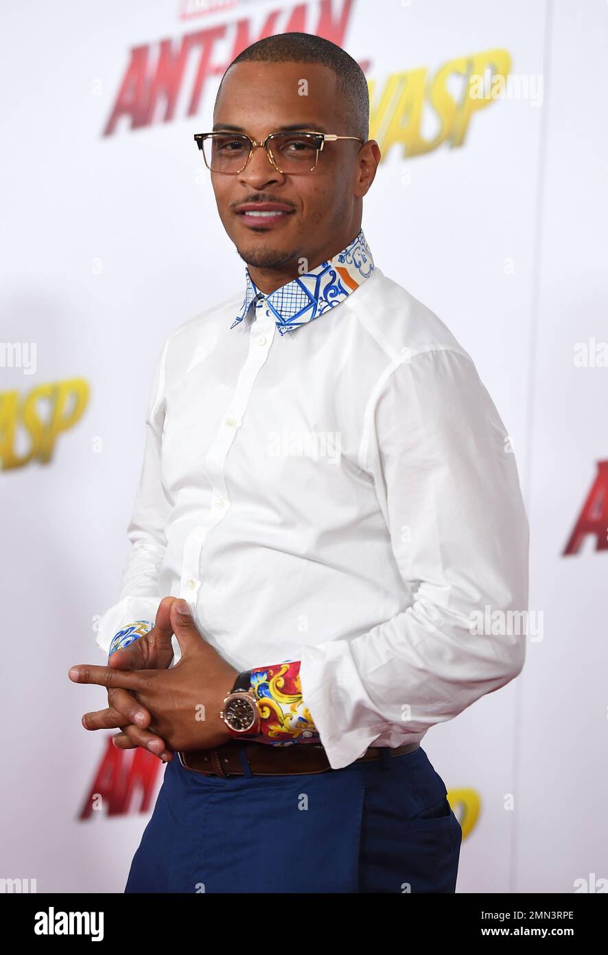 Tip "T.I" Harris arrives at the Los Angeles premiere of "Ant-Man and ...