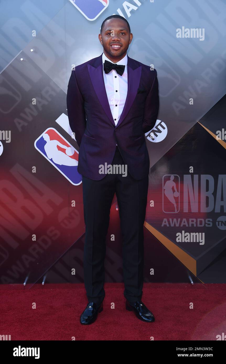 Eric Gordon arrives at the NBA Awards on Monday, June 25, 2018, at the ...