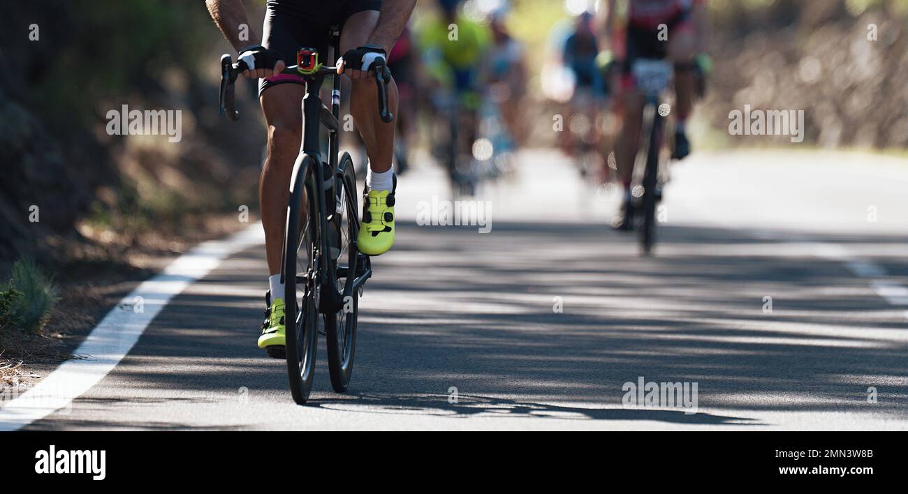Cycling competition,cyclist athletes riding a race Stock Photo - Alamy
