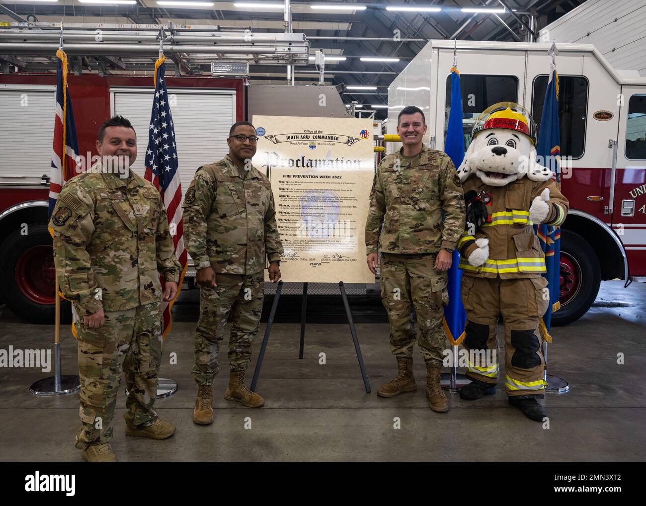 Royal Air Force Mildenhall senior leaders start Fire Prevention Week by ...