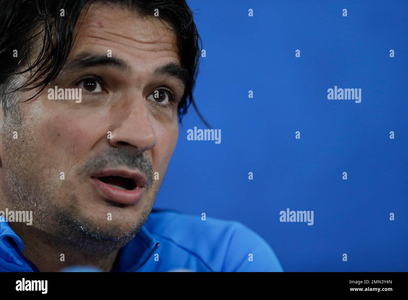 Croatia head coach Zlatko Dalic attends a press conference at the 2018 ...