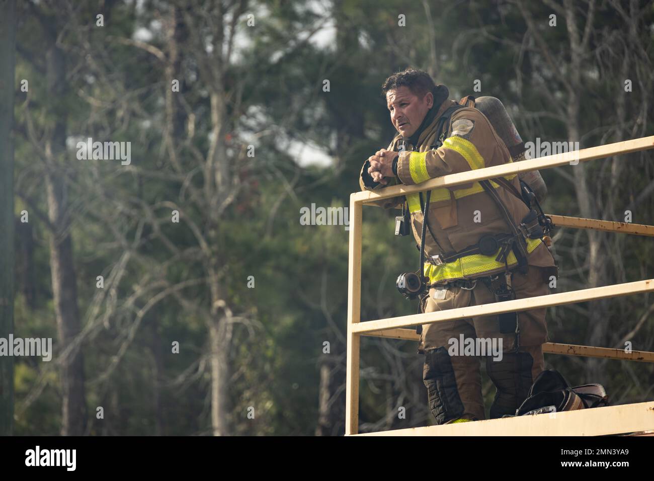 Capt. Gerald Marks, a firefighter with Camp Lejeune Fire and Emergency ...