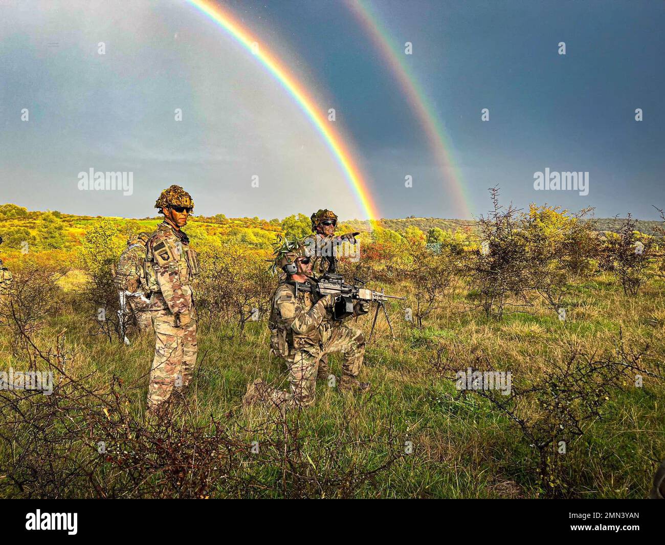 Soldiers assigned to Hard Rock Company, 1st Battalion, 502nd Infantry ...