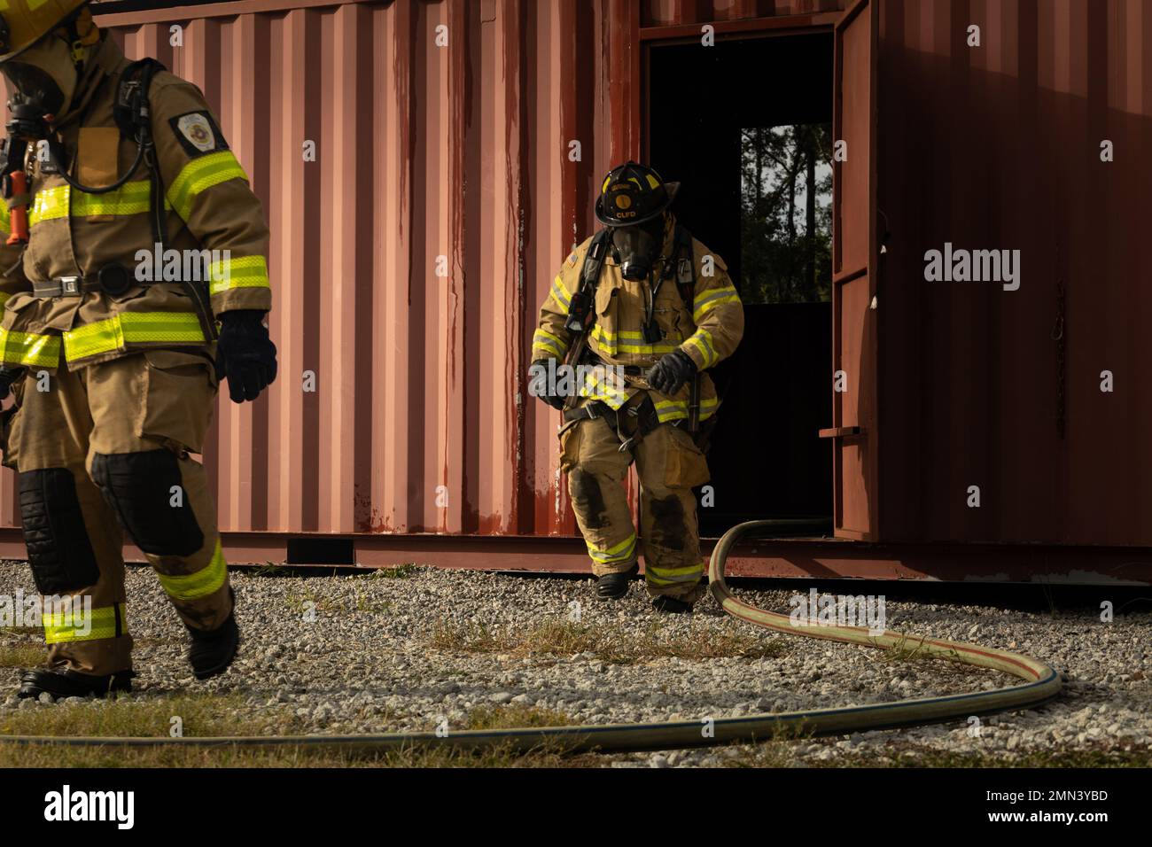 Lt. Preston Guidry, a firefighter with Camp Lejeune Fire and Emergency ...