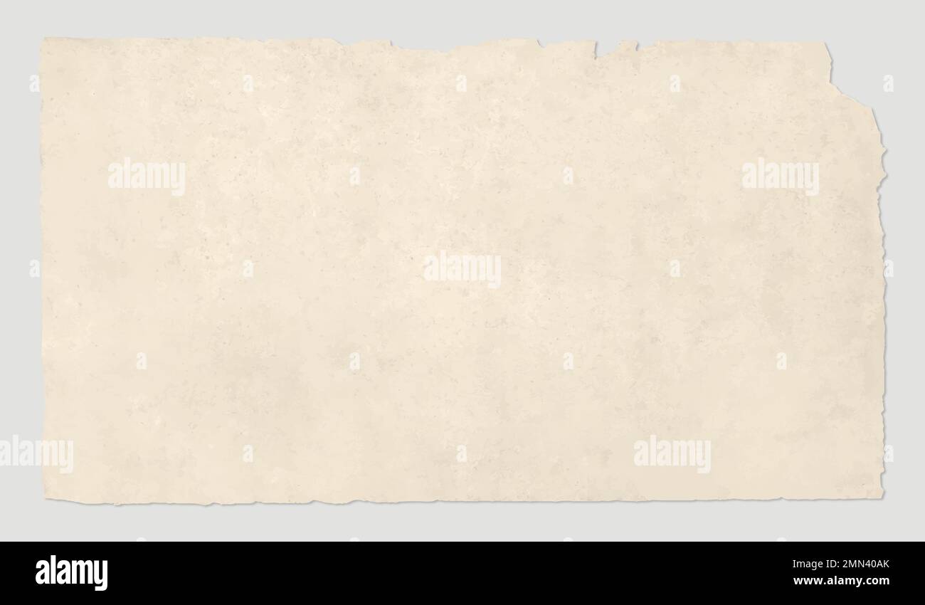 Torn paper vector, vintage sticker with design space Stock Vector Image ...