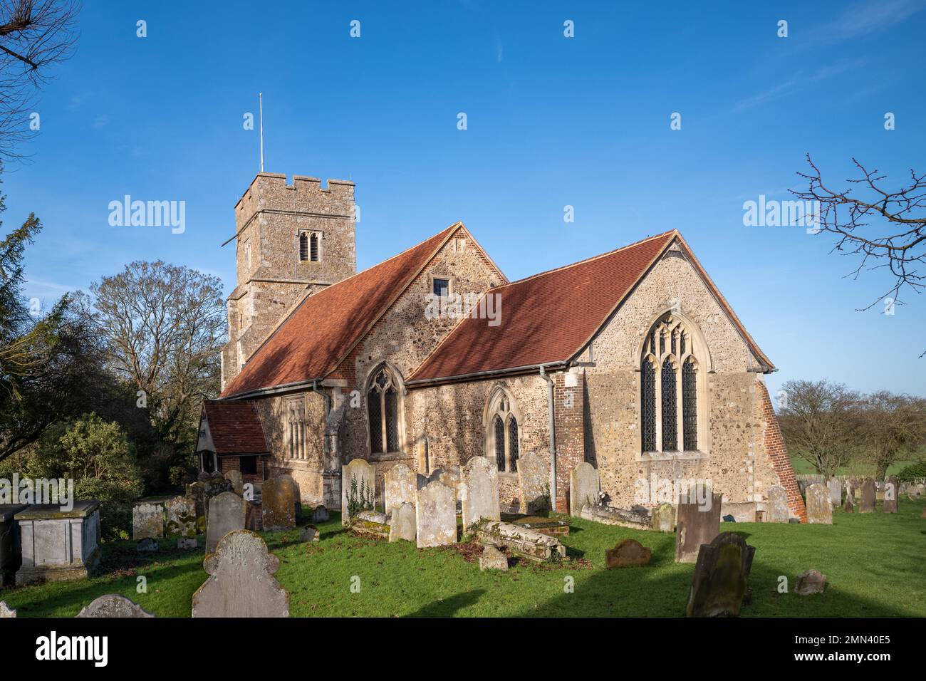 Parish Church, St Mary The Virgin, Little Baddow Stock Photo - Alamy