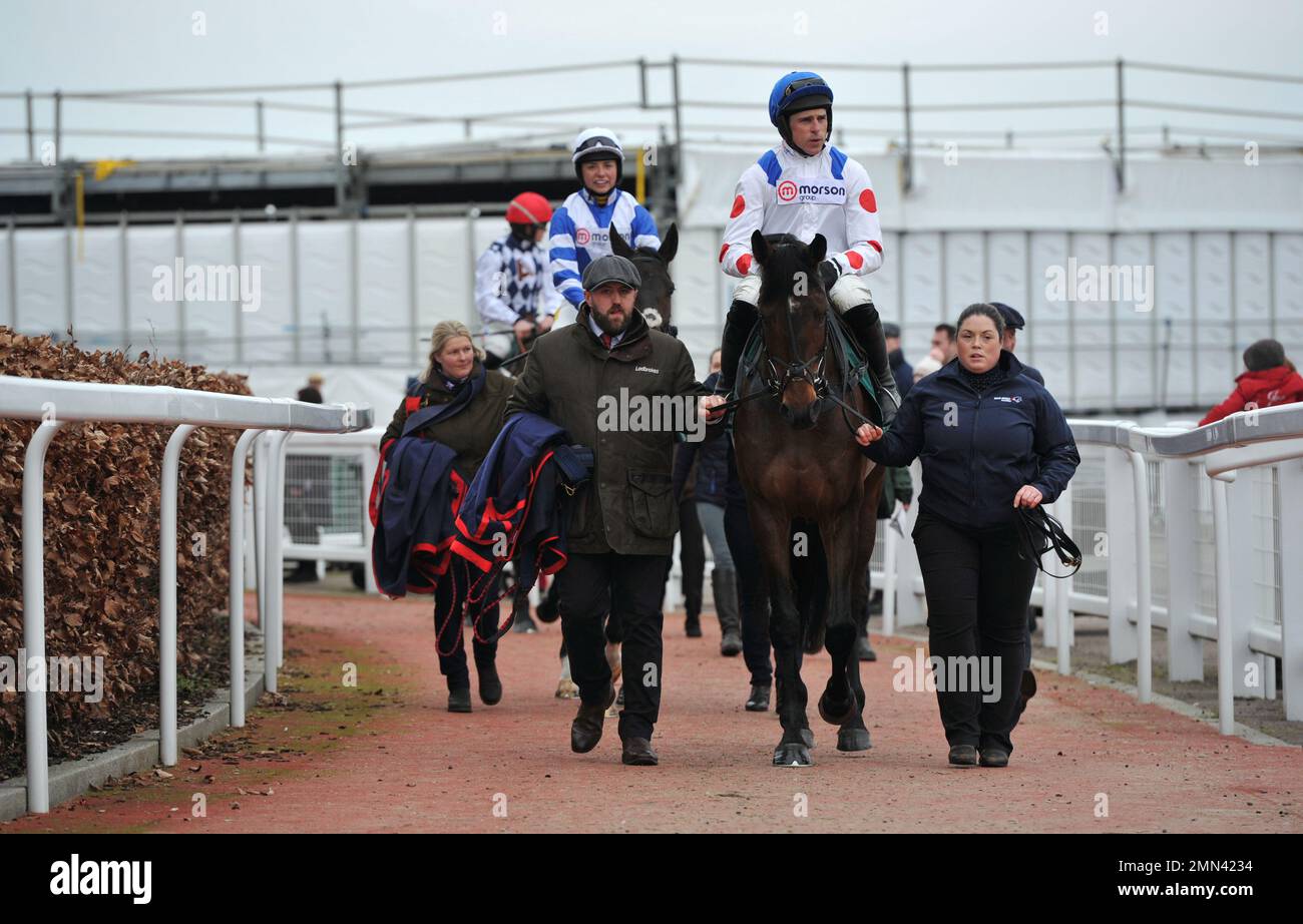 Race six. The Paddy Power Cotswold Chase. Protektorat ridden by Harry ...