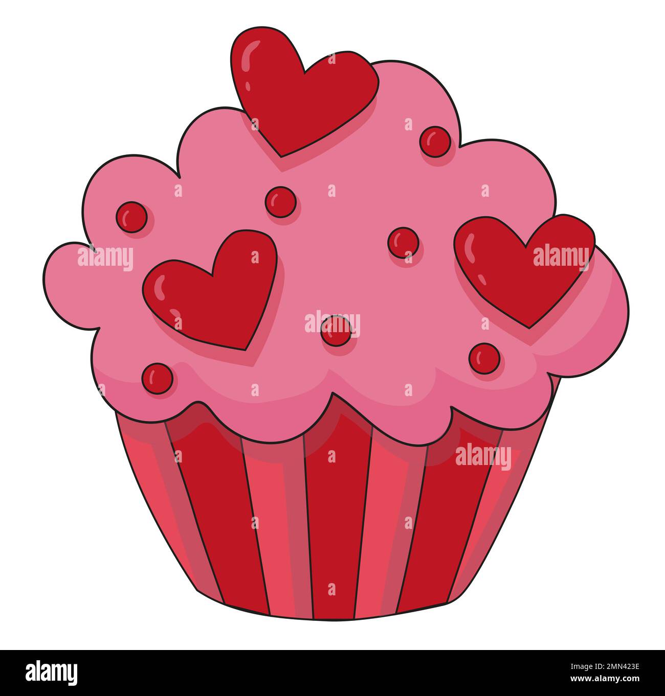 Valentine Cupcake Clipart