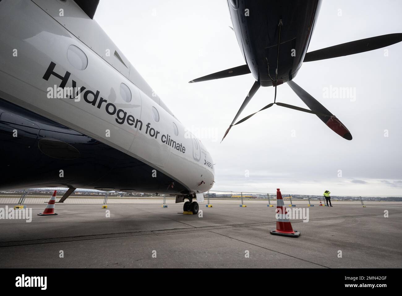 Stuttgart, Germany. 30th Jan, 2023. A Dornier 328 powered by kerosene ...