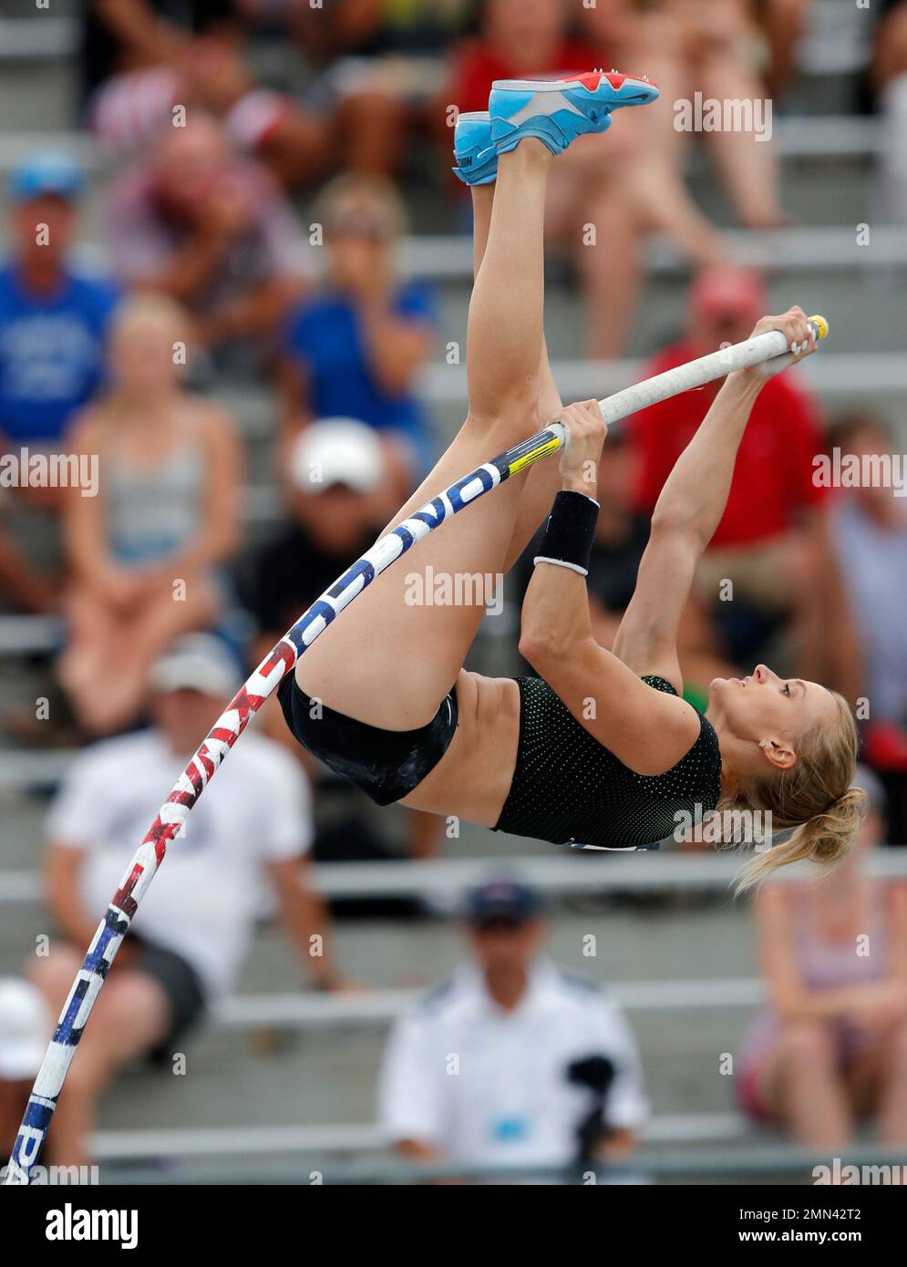 Katie Nageotte competes in the women's pole vault at the U.S ...