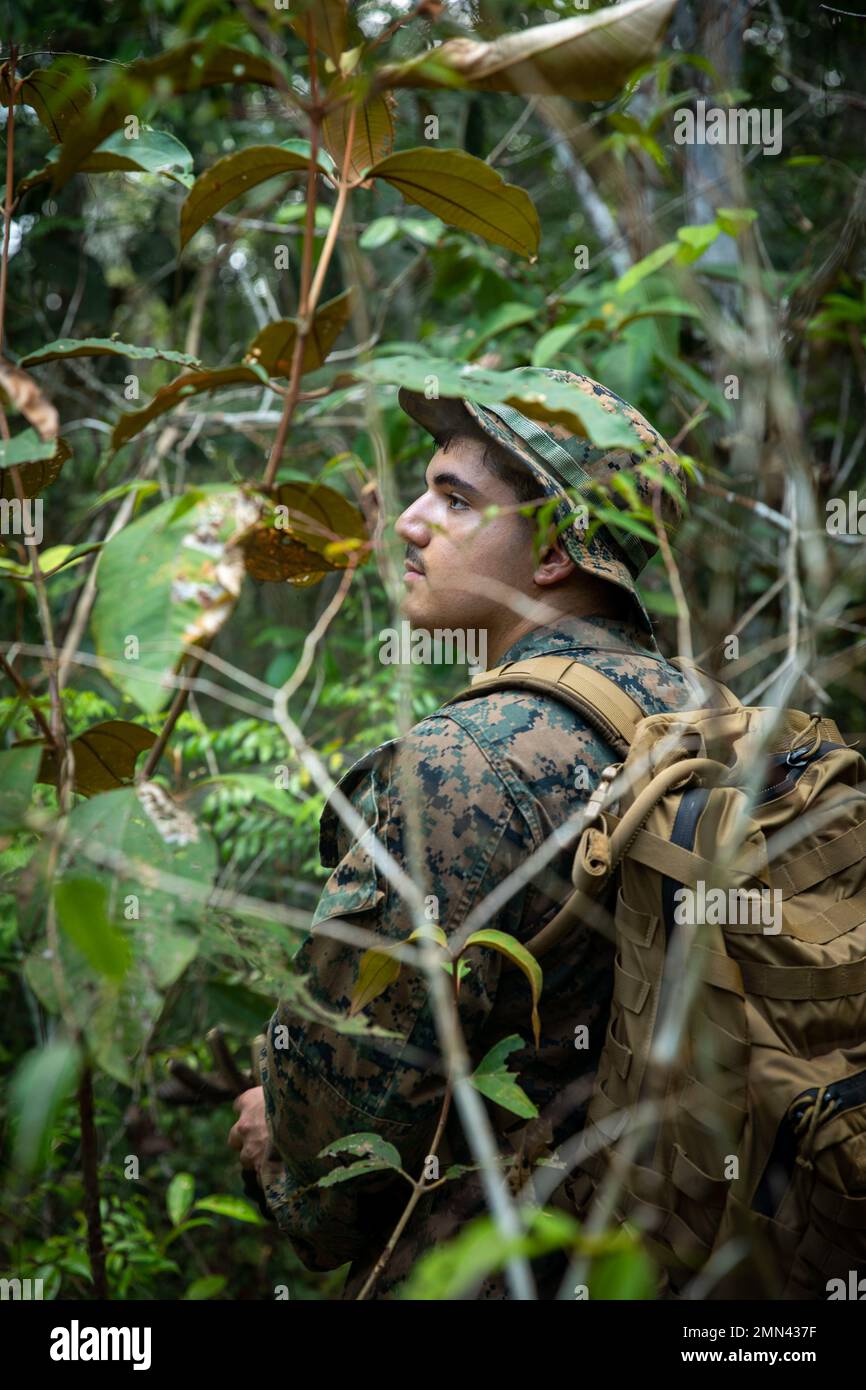 U.S. Marine Corps Pfc. Matthew Kritzrios, an infantry Marine with 2d ...
