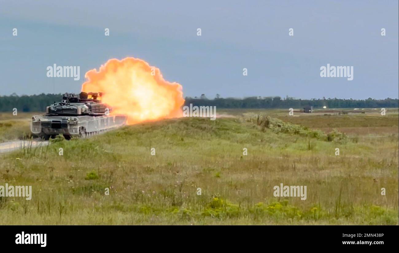 A modernized M1A2 SEPv3 Abrams tank assigned to Alpha Company, 2nd ...