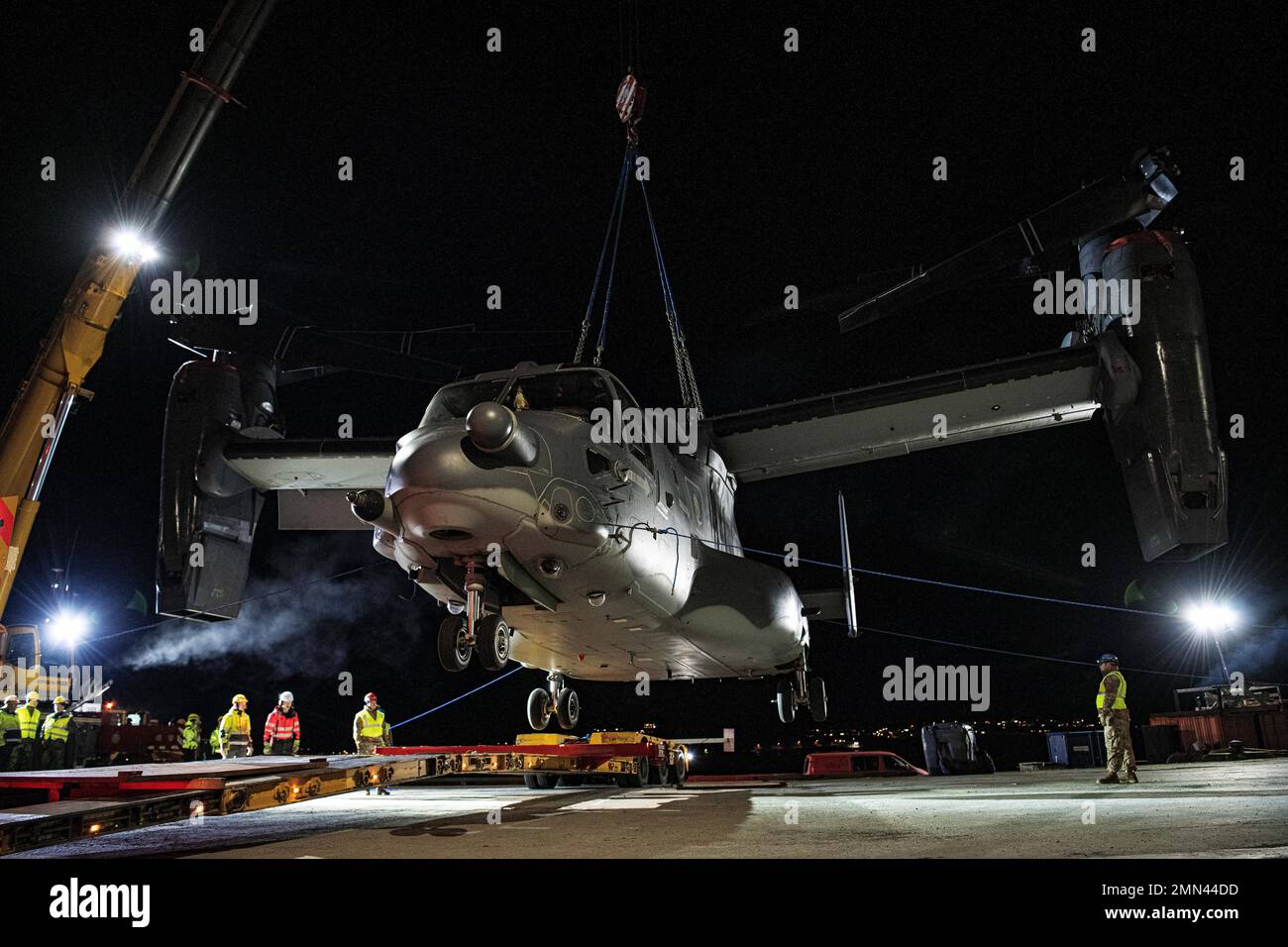 A U.S. Air Force CV-22B Osprey, assigned to the 352nd Special ...