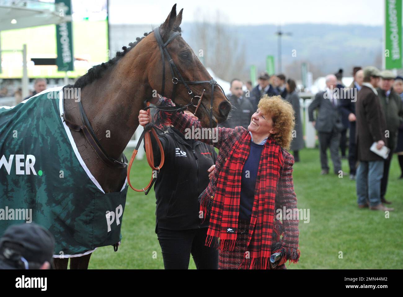 Race six. The Paddy Power Cotswold Chase. Trainer Lucinda Russell with ...