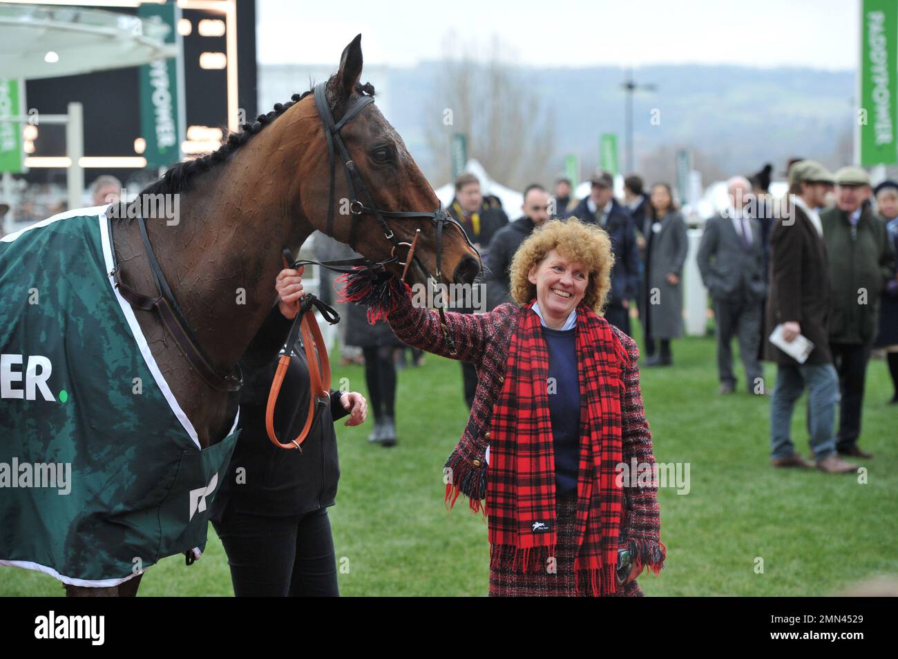 Race six. The Paddy Power Cotswold Chase. Trainer Lucinda Russell with ...