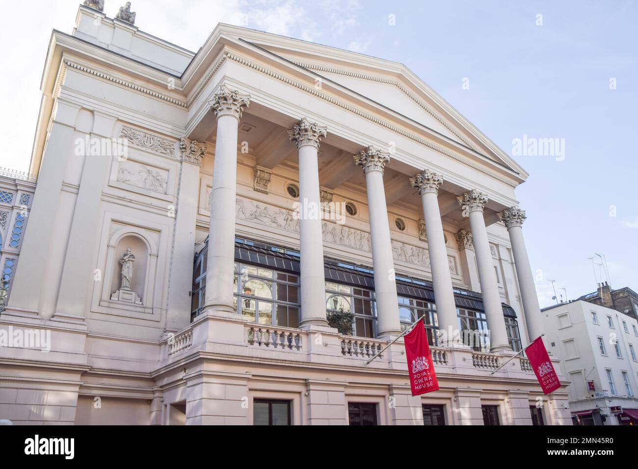 London, UK. 30th January 2023. Exterior view of the Royal Opera House ...