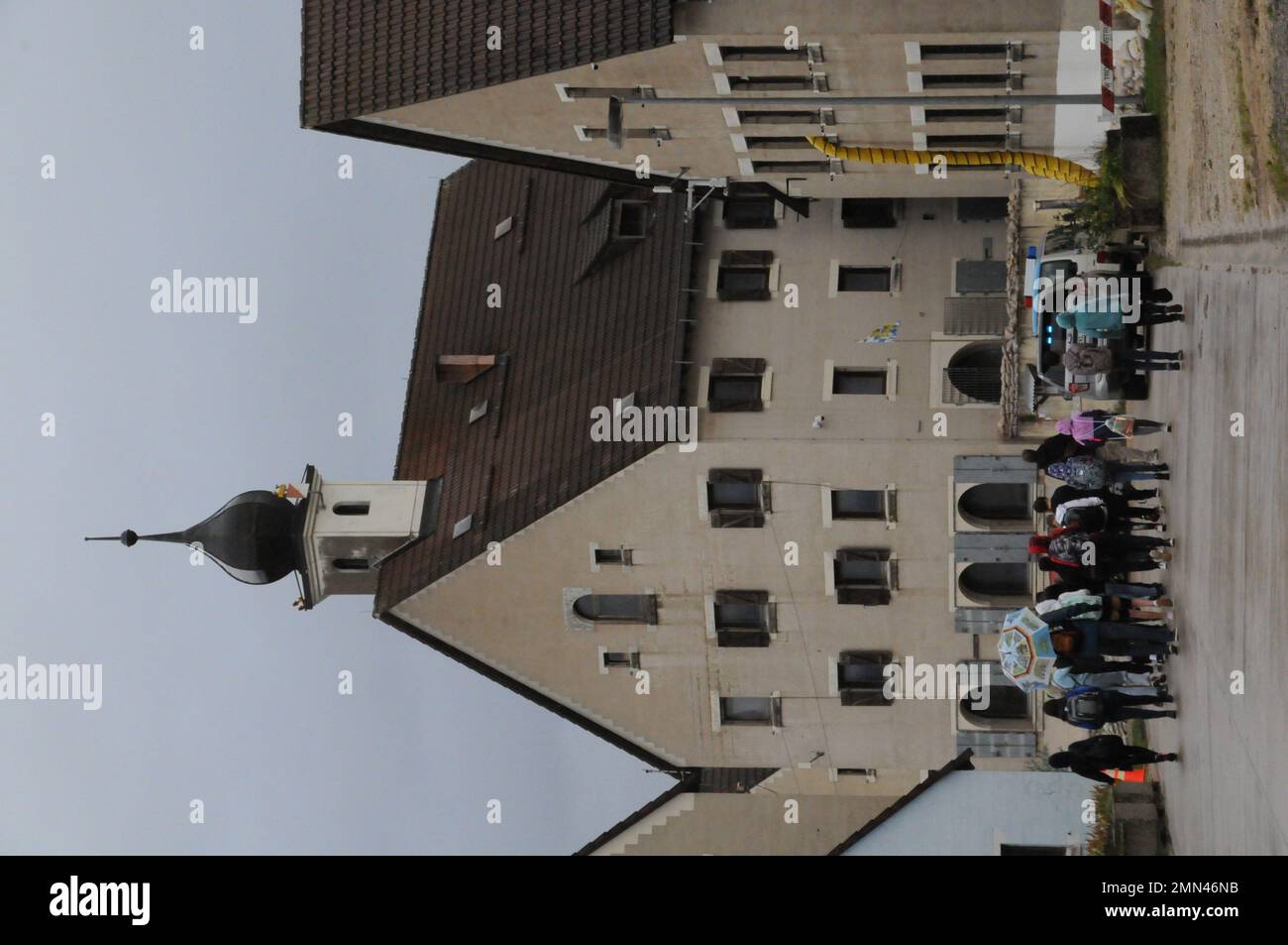 Students from Hohenfels Middle / High School walk together Sept. 27 ...