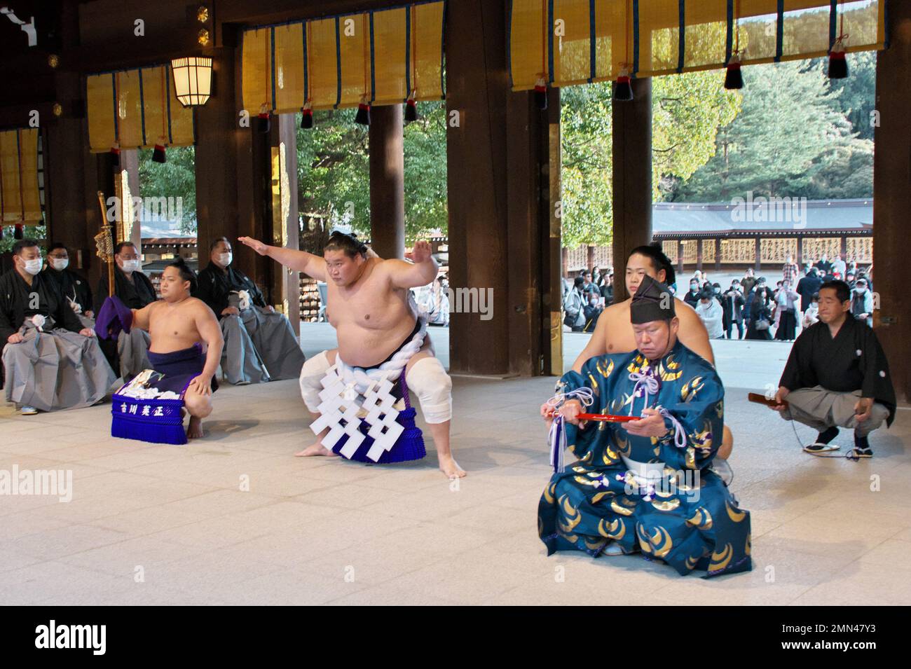 Tokyo, Japan. 30th Jan, 2023. Grand sumo champion Yokozuna Terunofuji ...
