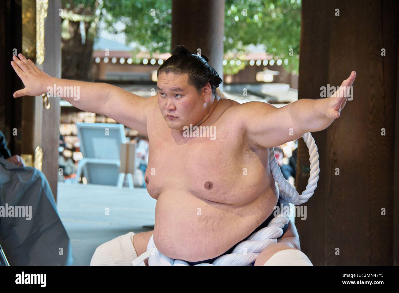 Tokyo, Japan. 30th Jan, 2023. Grand sumo champion Yokozuna Terunofuji ...