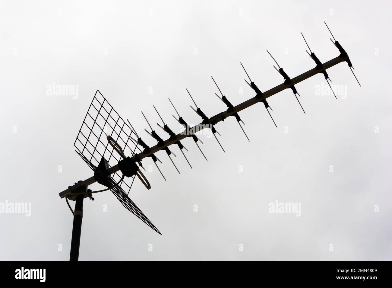 Backlit image of an antenna for the reception of digital terrestrial ...