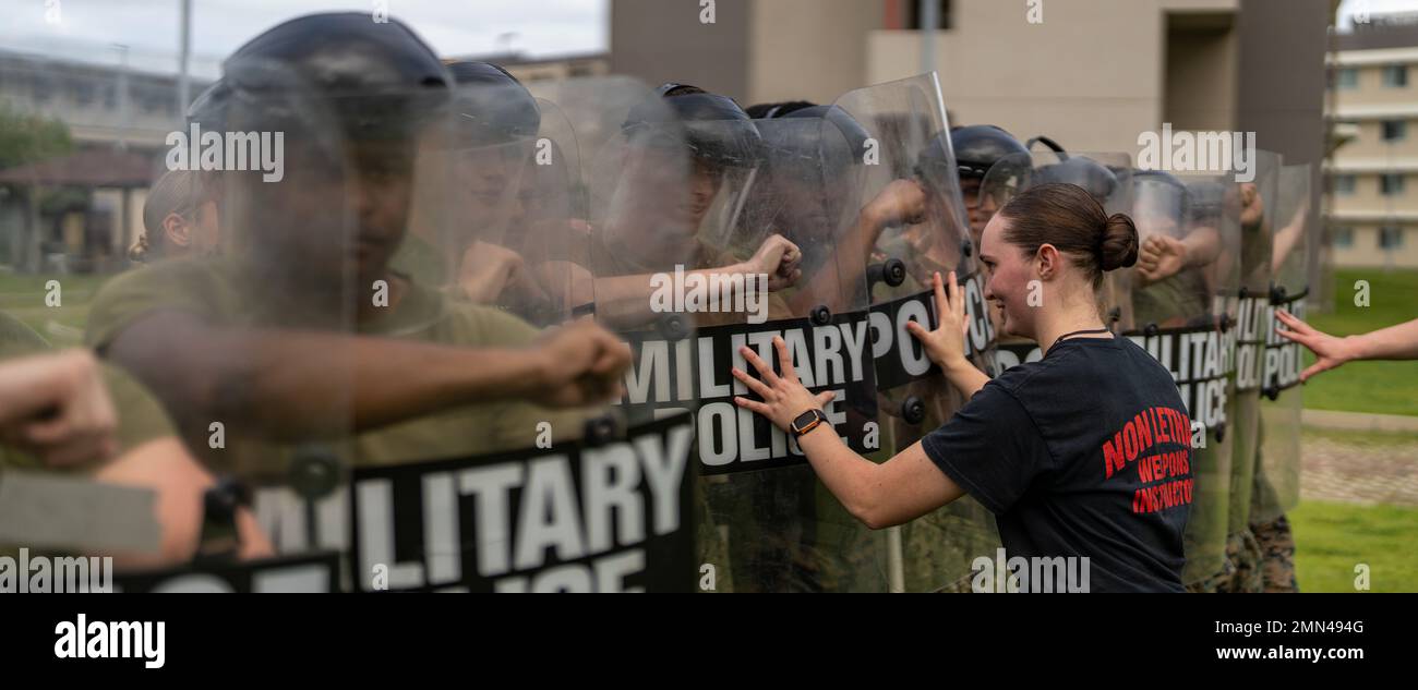 U.S. Marine Corps Cpl. Mackenzie Gillis, a Provost Marshal Office ...
