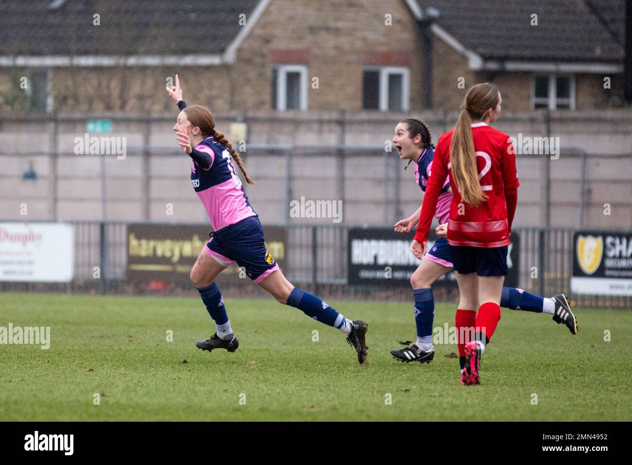 Ceylon Hickman (13 Dulwich Hamlet) celebrates scoring her first ever ...