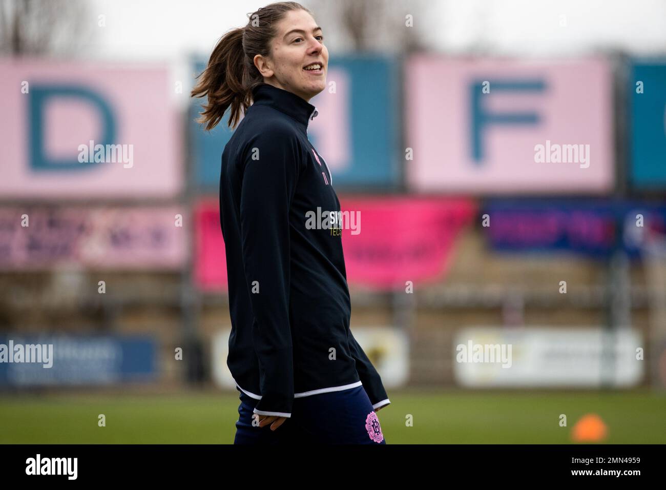 Rebecca May (11 Dulwich Hamlet) during warm up Stock Photo - Alamy