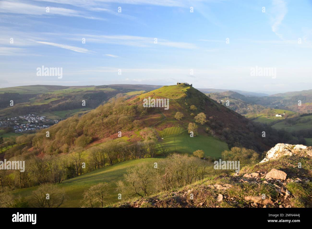 From the high ground above, looking down into the countryside of the ...