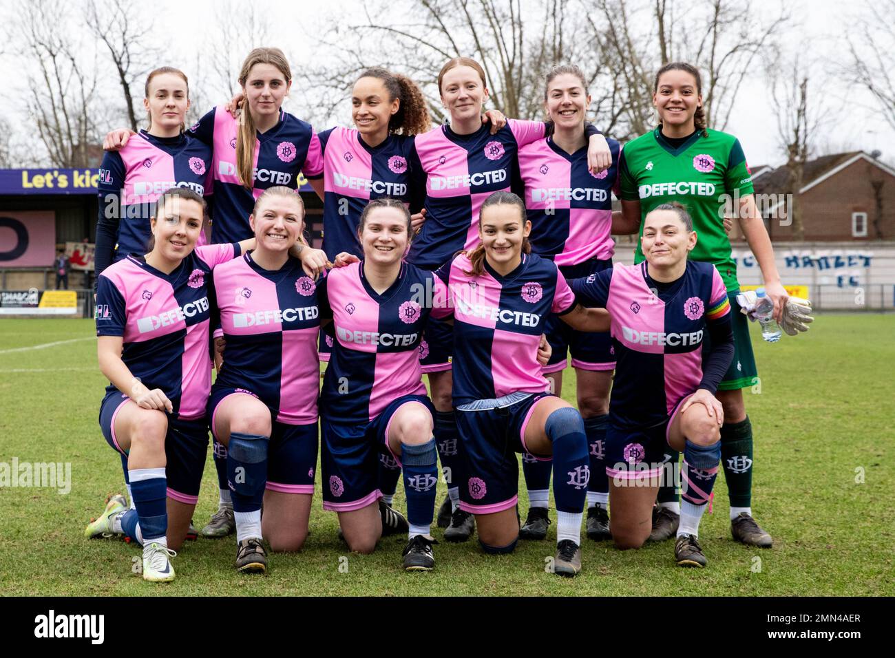 Starting XI of Dulwich Hamlet FC Women against Ebbsfleet United in the ...