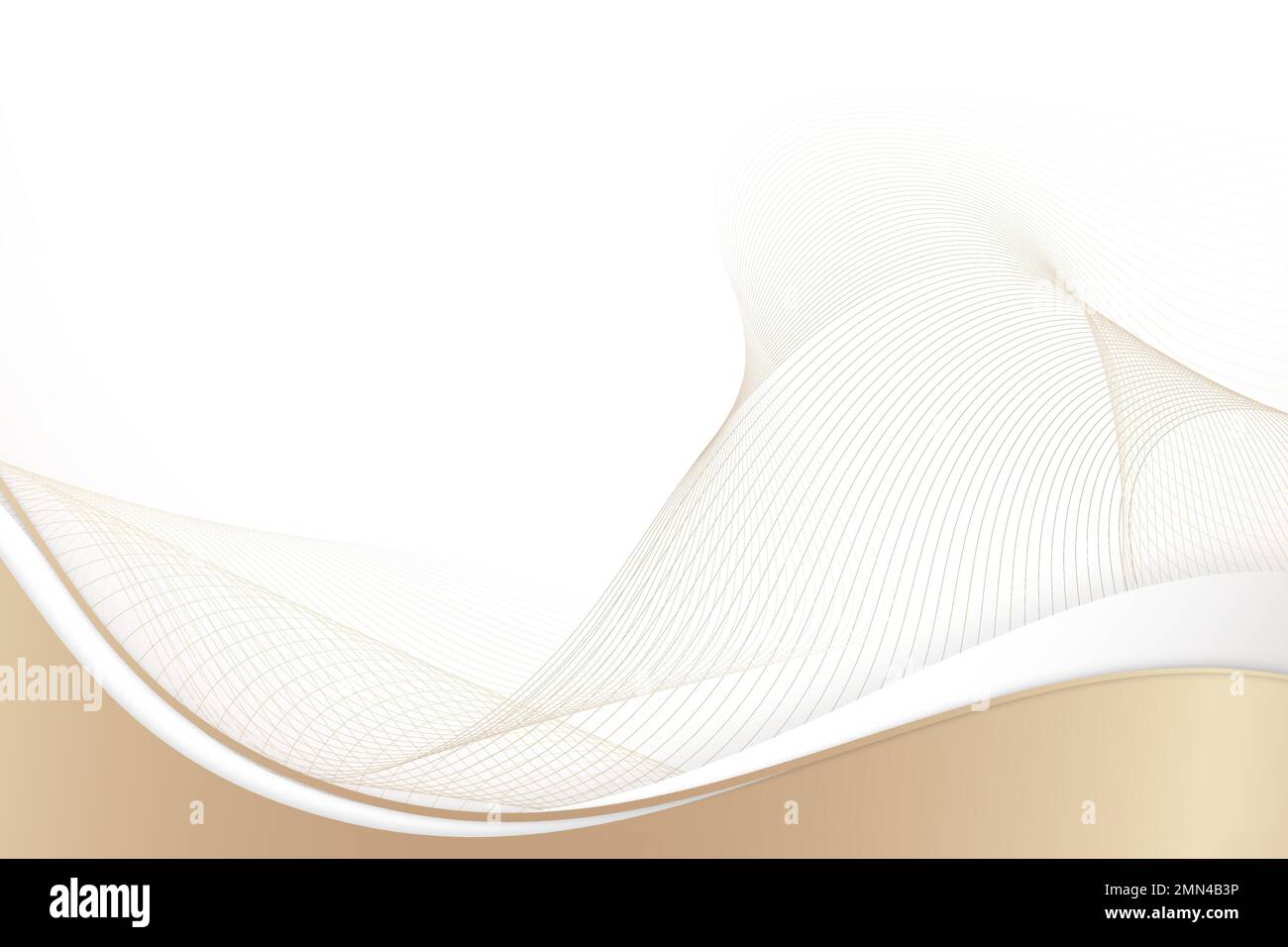 Gold border background, white modern business design vector Stock ...