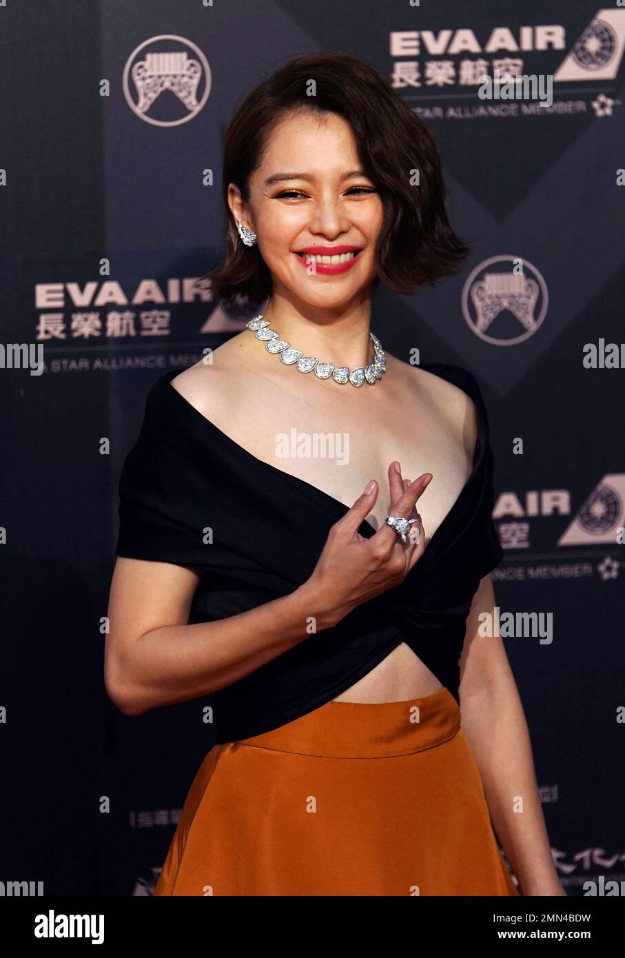 Taiwanese singer Vivian Hsu smiles as she arrives at the 29th Golden ...
