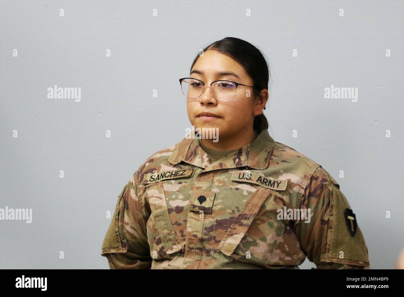 U.S. Army Spc. Jennifer M. Sanchez, Property Book NCO, 92Y, for ...