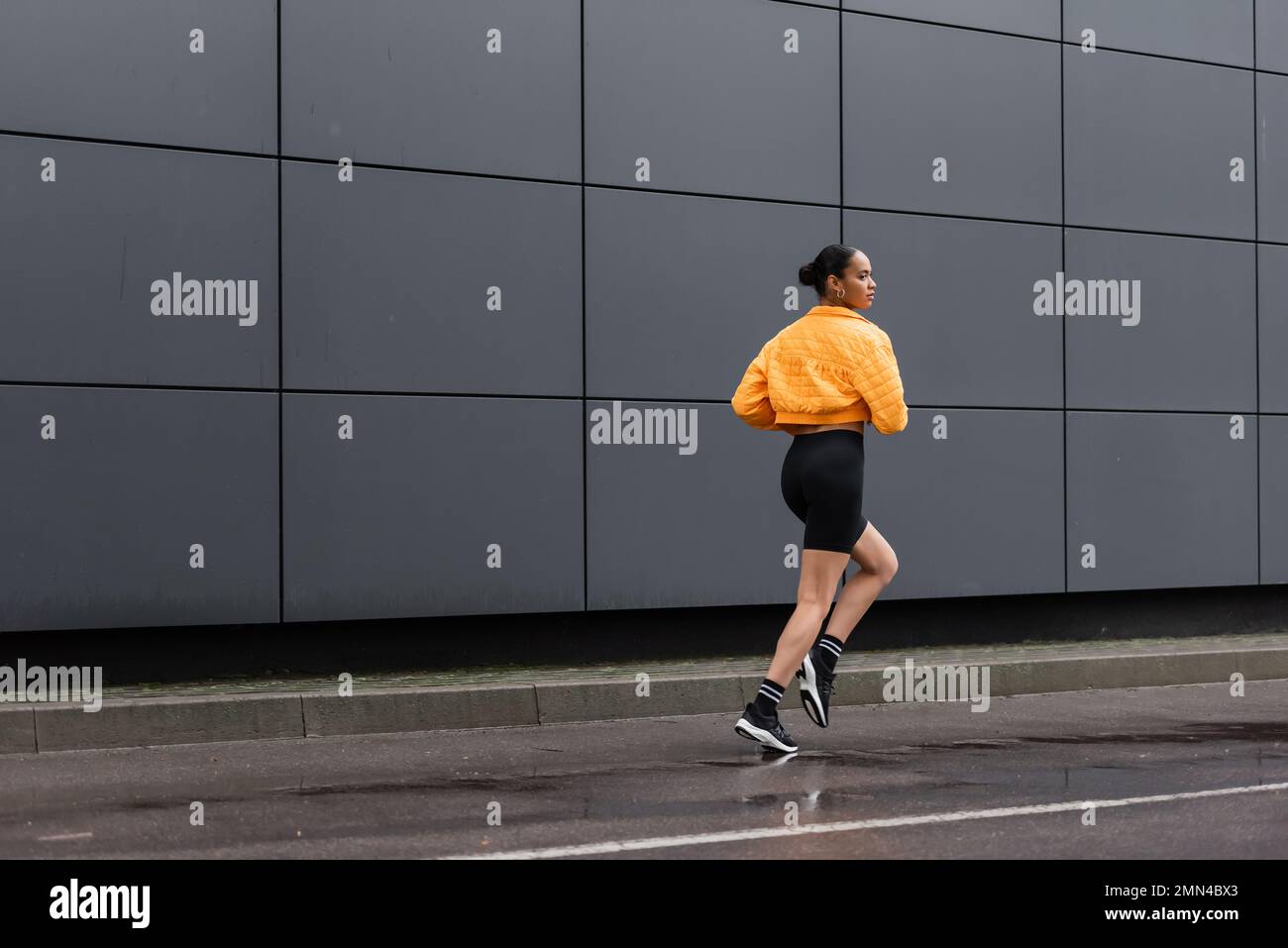 Black jogging shorts hi-res stock photography and images - Alamy