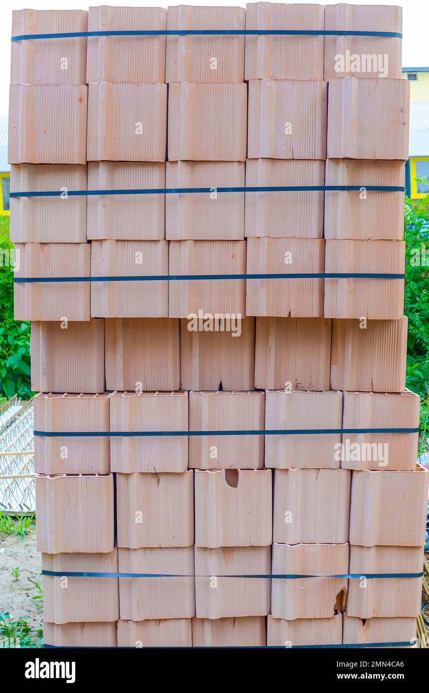 Construction site with concrete blocks Stock Photo - Alamy