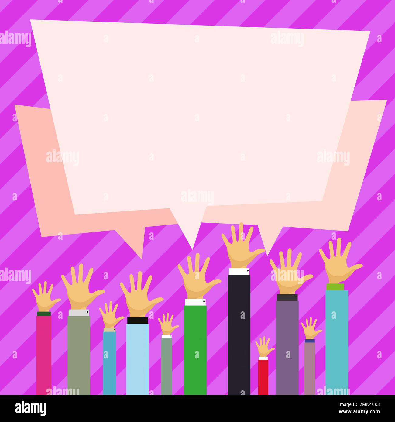 Big empty crowd Stock Vector Images - Alamy